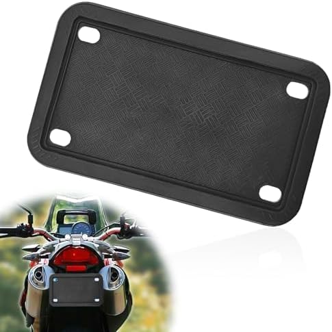 Amazon.com: CmeRto Motorcycle Silicone License Plate Frames| Silicone ...