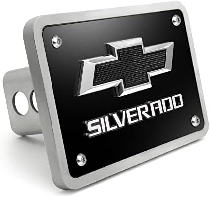 Amazon.com: iPick Image Made for Chevrolet Silverado 3D Black Logo on ...