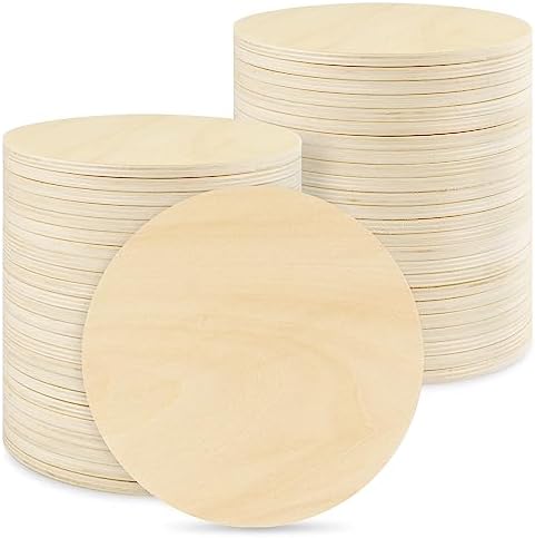 Amazon.com: SOUJAP 30 Pack 4 Inch Wood Plywood Circles, 1/4 Inch Thick ...