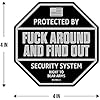 Amazon.com - FAFO Sticker - FAFO Security Sign Warning [2-Pack ...