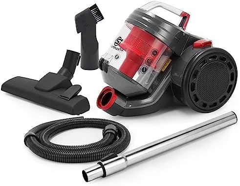 Amazon Basics Cylinder Bagless Vacuum Cleaner with HEPA filter for ...