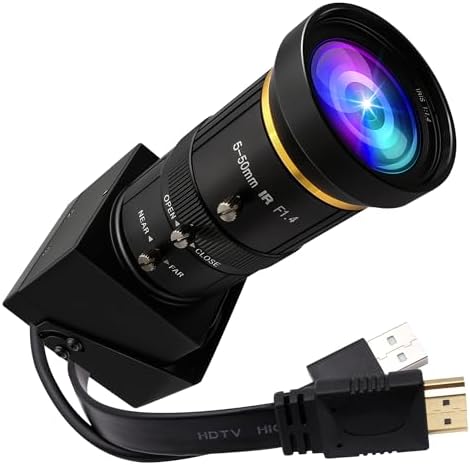 Amazon.com: IFWATER HDMI USB Webcam 4K Camera for Live Streaming 10X ...