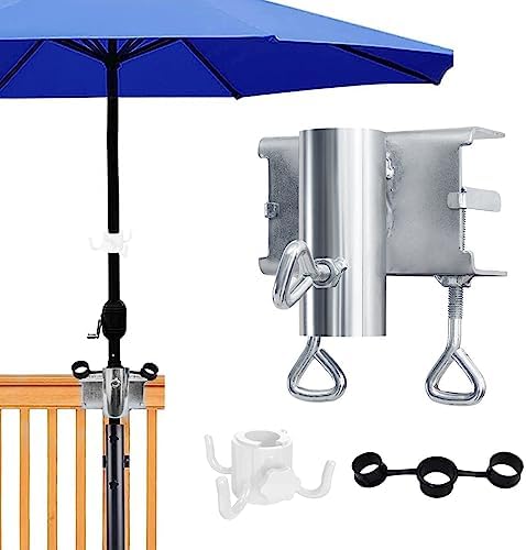 Tokenhigh Table Balcony Umbrella Holder Clamp,Sun Parasol Holder ...