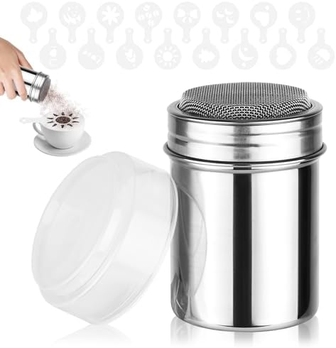 Amazon.com: Powdered Sugar Shaker Duster,Cinnamon Shaker Flour Sifter ...