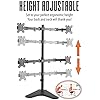 Amazon.com: Stand Steady 4-Monitor Mount | Height-Adjustable Stand with ...