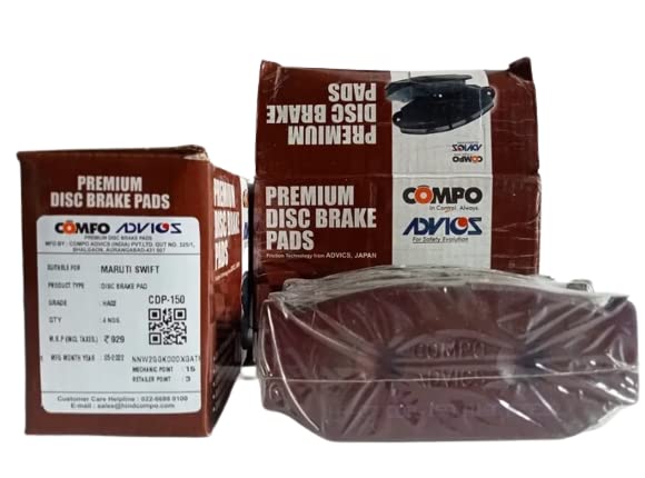 Swift Brake pads COMPO Front Disc Brake Pad for Maruti Swift/Dzire (Set ...