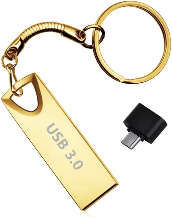 Amazon.com: 512GB Gold Type C Flash Drive 3.0 USB Flash Drive USB ...