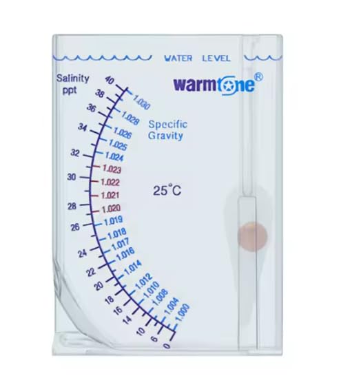 Warm Tone Salinity Tester Transparent Acrylic Accurate Hydrometer ...