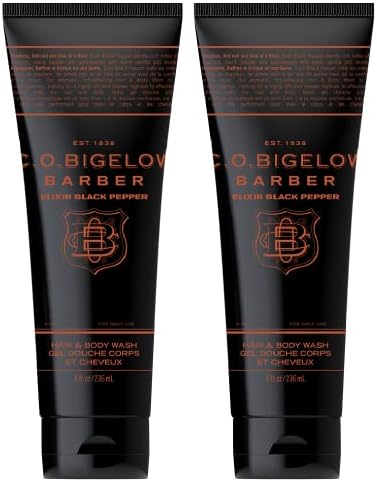 Amazon.com : C.O. Bigelow Elixir Black Pepper Hair & Body Wash for Men ...