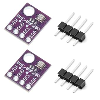BME280 Sensor, 2Pcs 5V BME280 Module Atmospheric Pressure Temperature ...