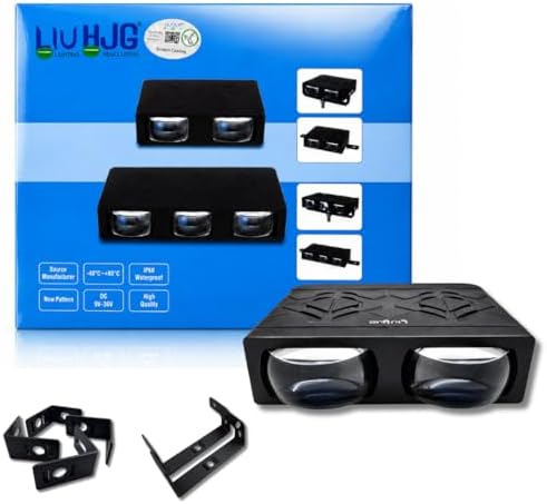 LIU HJG LED Fog Light Bulbs for Car and Bike,65 Watts Dual Color White ...