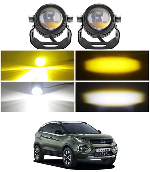 RKPSP Mini LED Driving Fog Lights,Amber and White Projector High Low ...