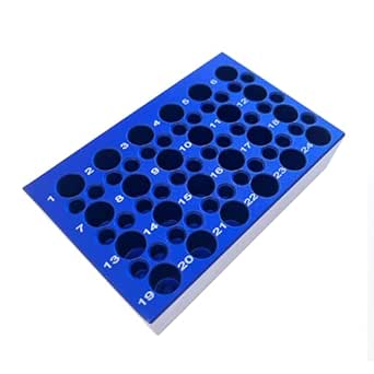 Aluminum PCR Cooler Cooling Block, 24 Well + 36 Well Tube Rack for 1 ...