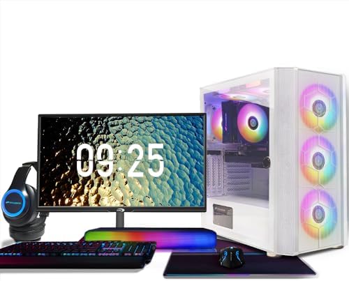 Amazon.com: STGAubron Gaming PC Bundle with 24Inch FHD LED Monitor ...