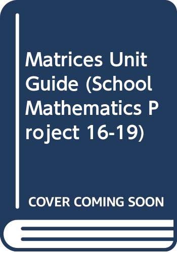 Amazon.com: Matrices The School Mathematics Project 16-19 ...