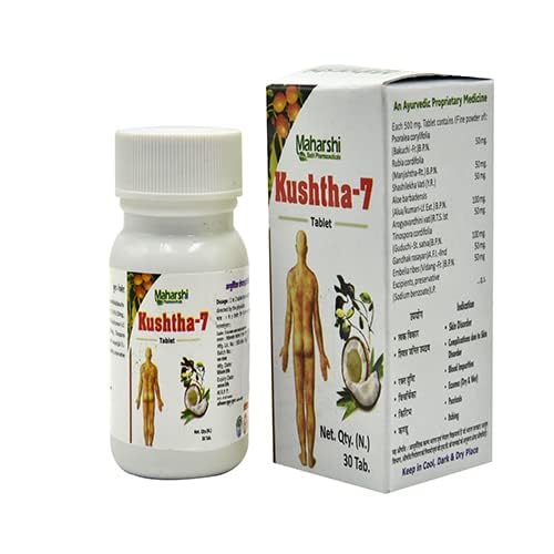 Buy Maharshi badri Kushtha-7 tablet | useful for skin infection | net ...