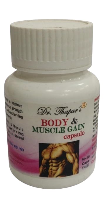 Body & Muscle Gain by Dr. Thapar’s Herbal Capsule | Ayurvedic Muscle ...