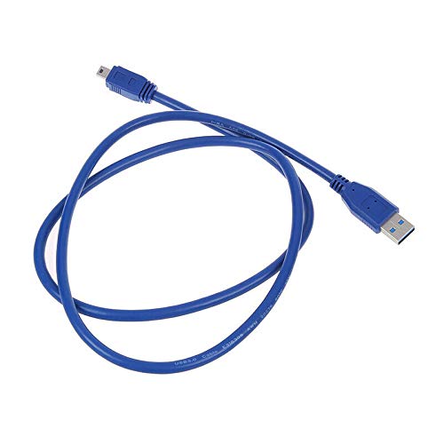 WHIZZO Blue Superspeed USB 3.0 Type A Male to Mini B 10 Pin Male ...