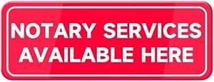 Amazon.com: Acrylic Plastic Sign Acrylic Notary Services Available Here ...