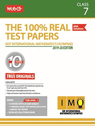 Buy The 100% Real Test Papers (IMO) Class 7 Book Online at Low Prices ...