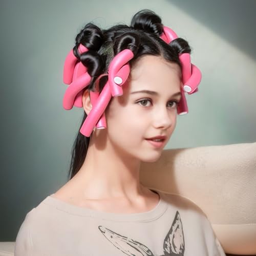 20 PCS Flexible Hair Curler, 9.45″ Bendy Hair Rollers, Durable Foam ...