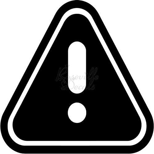 Amazon.com - Roseville Decals JDM Japanese Caution Sign Vinyl Decal ...