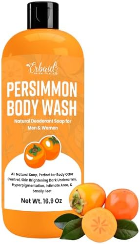 Amazon.com : Healov Persimmon Body Wash for Body Odor Control – Natural ...
