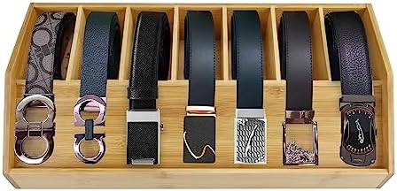 Belt Organizer 7 Slots Belt Organizers Belt Storage Box Display Box ...