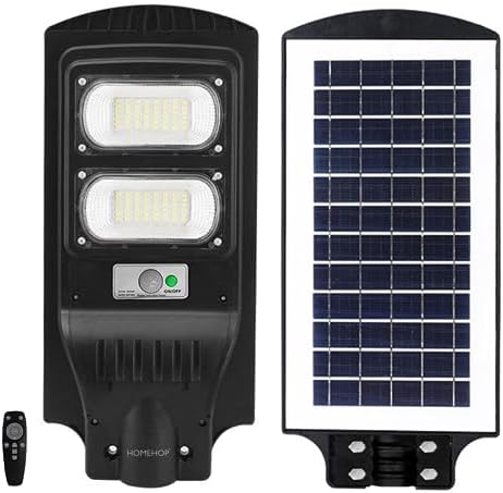 Homehop All in One 60W LED Solar Street Light Outdoor Waterproof with Automatic Motion Sensor ...