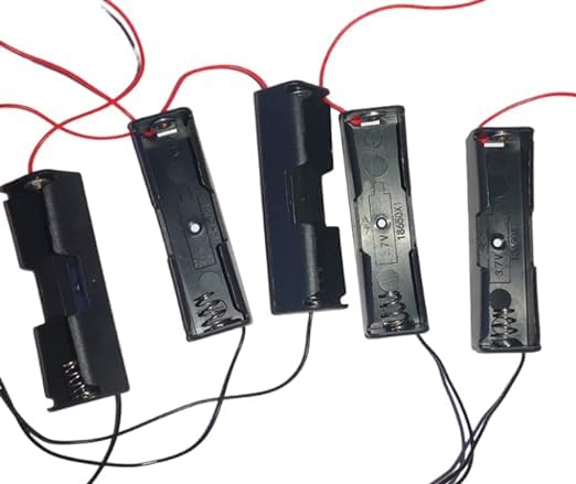 SP Electron (Pack of 10) 18650 Button Top Single Battery Holder with ...