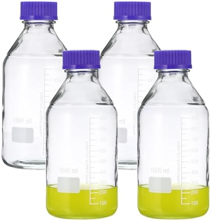 Amazon.com: Irenare 8 Pieces Media Storage Bottles Borosilicate Storage ...