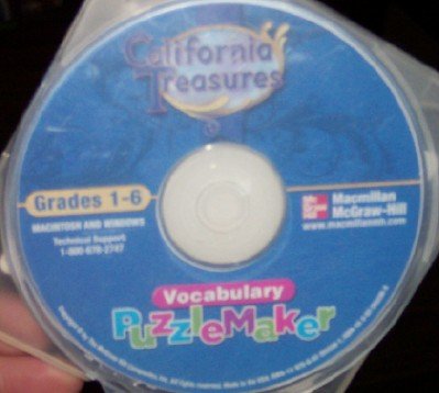 California Treasures Vocabulary Puzzlemaker Grades 1-6: M ...
