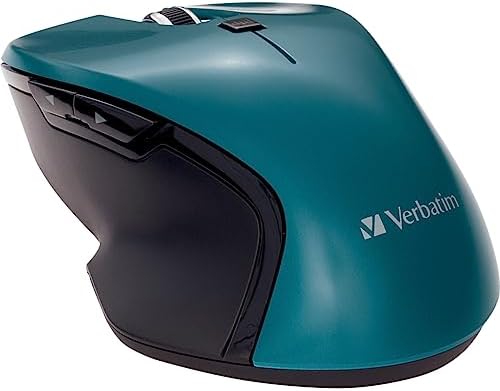 Amazon.com: Verbatim USB-C Wireless Blue LED Mouse, Teal, 2.4GHz ...