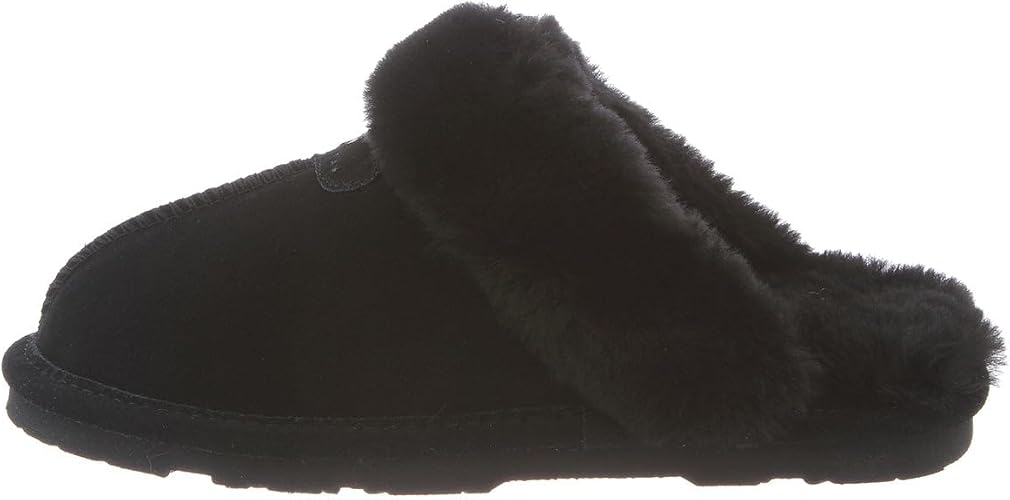 Amazon.com | BEARPAW Loki Ii 2 - Women's Sheepskin Slippers Black - 7 ...