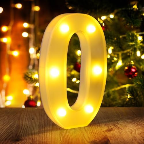 Amazon.com: Marquee Numbers 0,Led Large Marquee Letters Sign 26 ...