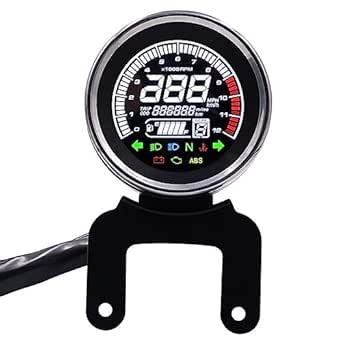 Amazon.com: DKMOTORK 0251 Motorcycle Multi-Purpose Mph Speedometer ...