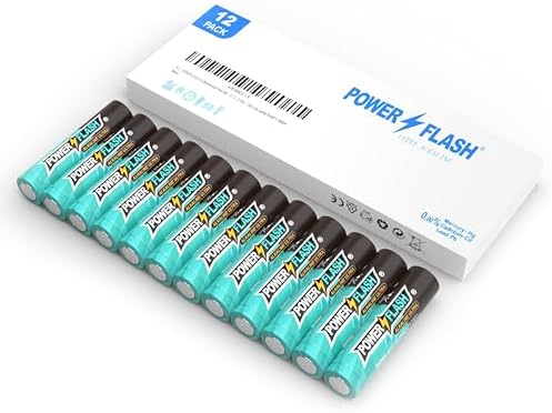 Amazon.com: POWER FLASH 12 AA Batteries, Batteries Provide Long Lasting ...