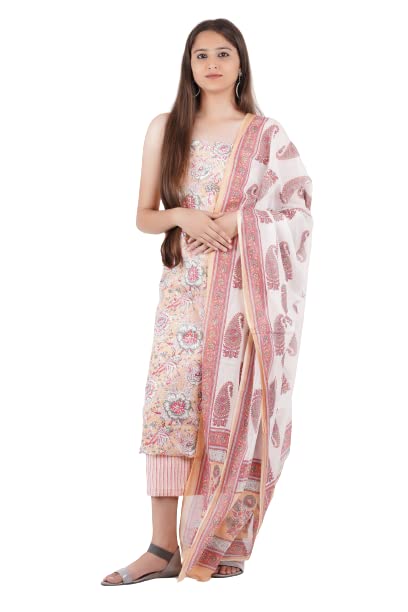 Buy KWATCHI Womens And Girls Pure Cotton Unstiched Salwar Suit Dress ...