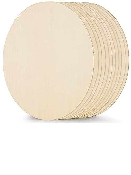 Unique Enterprise Circle Pine Wood 6 inch x 6 inch MDF Boards for Art ...