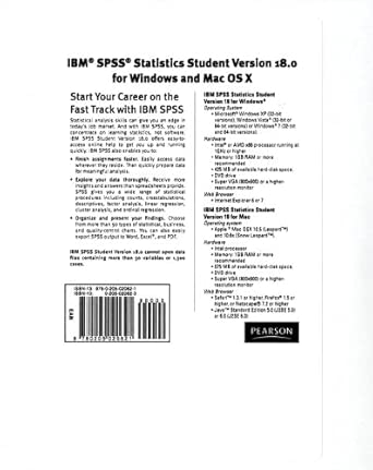 SPSS Student Version 18.0 (standalone): Buy Online at Best Price in ...