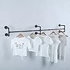 Amazon.com: OLDRAINBOW Industrial Pipe Clothes Rack Wall Mounted,Retail ...