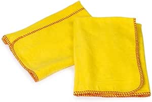 HOUSEGADS Jumbo Yellow Duster 100% Cotton Cleaning Cloth Premium ...