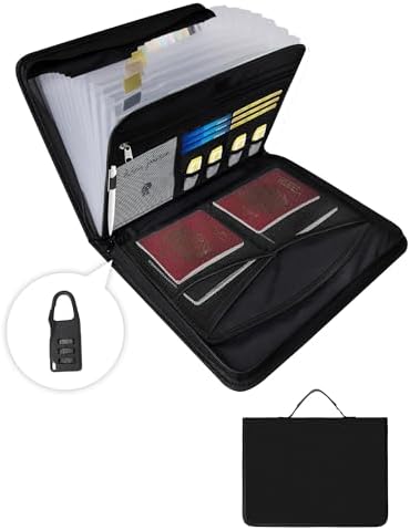 Amazon.com : Accordion File Organizer, 24 Pocket Important Document ...