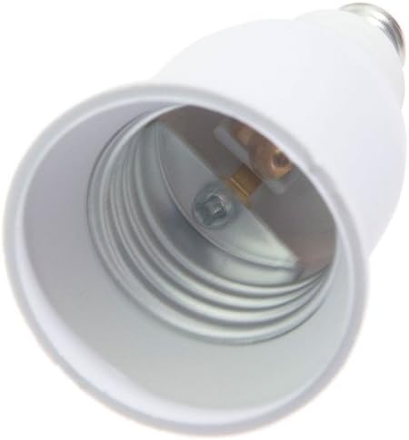 5PCS E11 to E26 Socket Adapter; White PBT E11 to E26/E27 Light Blub ...