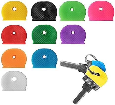 Amazon.com: 10pcs Key Covers Key Caps Key Identification Cover Key Tags ...
