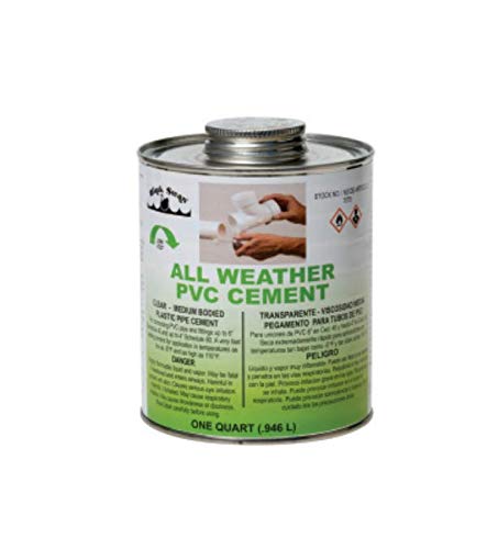 FixtureDisplays® All Weather PVC Cement (Clear) - Medium Bodied 1 pt ...