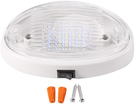 Leisure LED RV Exterior Porch Utility Light with Switch - 12v 280 Lumen ...