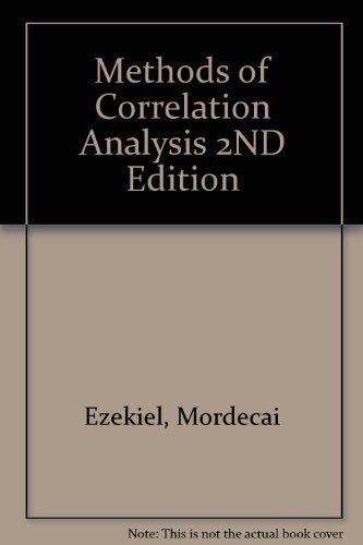 Methods of Correlation Analysis 2ND Edition | Amazon.com.br