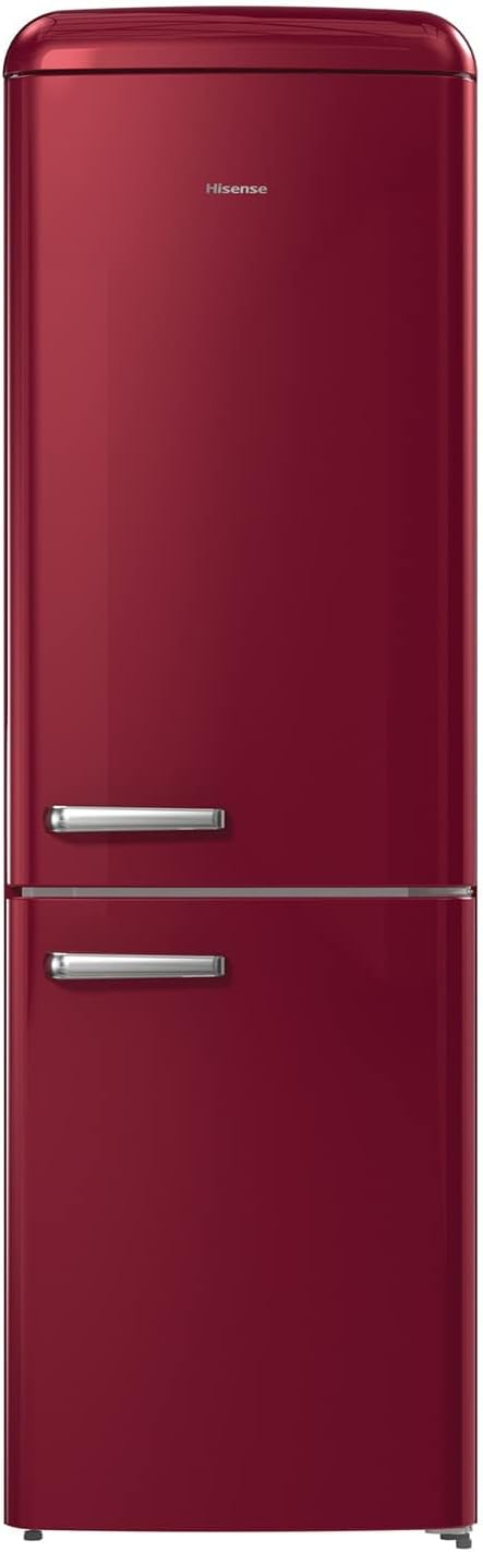 Hisense RB390N4RRDUK Freestanding Retro Fridge Freezer, Total No Frost ...