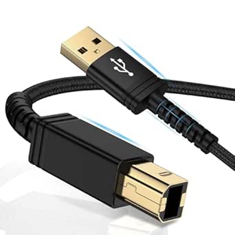 Amazon.com: USB Printer Cable,USB A to B Scanner Cables Printer Cord ...